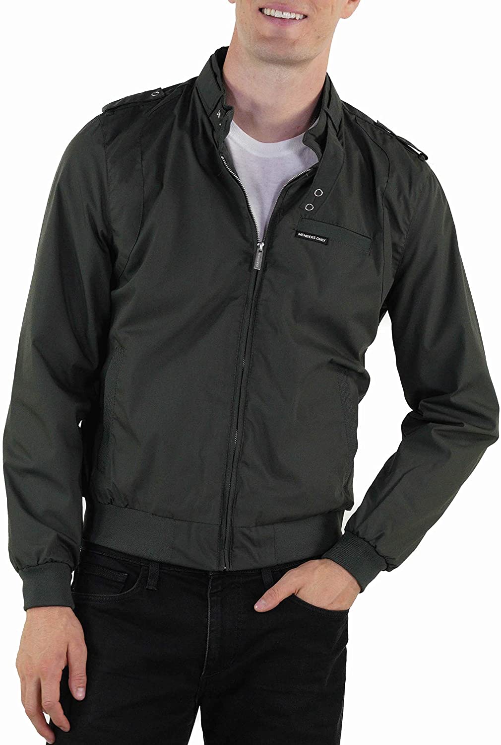 Members Only Original Iconic Racer Jacket for Men, Slim Fit - Sithimy.com