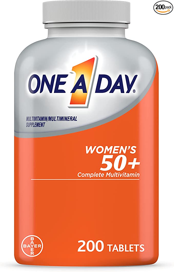 One A Day Women’s 50+ Multivitamins for Women with Vitamin A, C, D, E ...