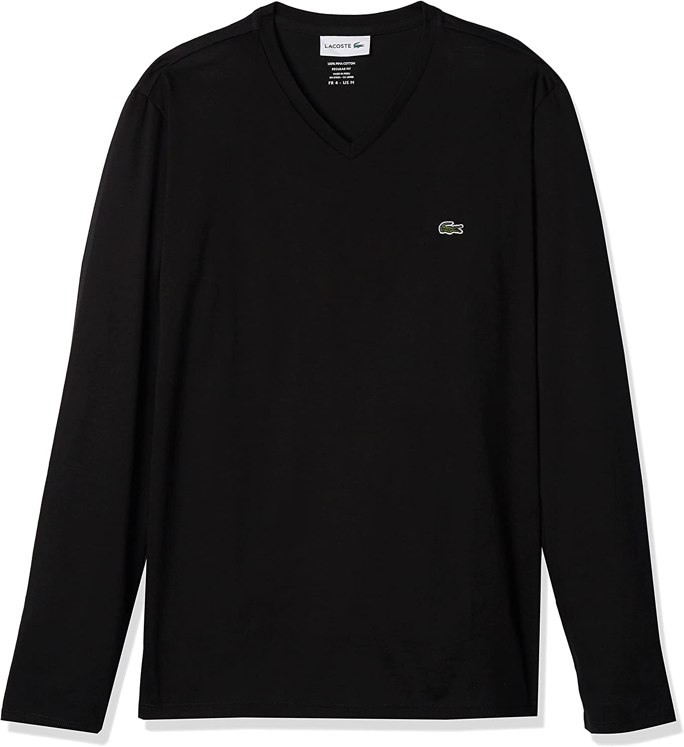 Lacoste black v neck store