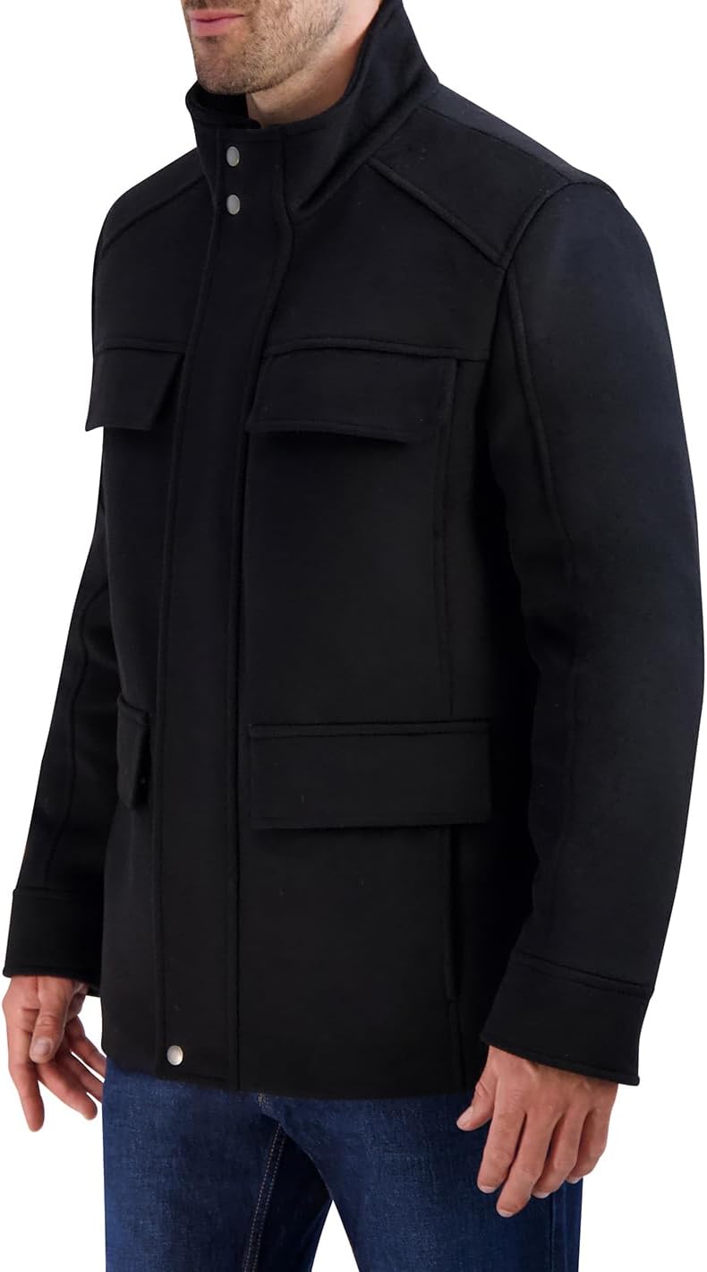 Cole Haan Men's Wool Multi-Pocket Coat - Sithimy.com