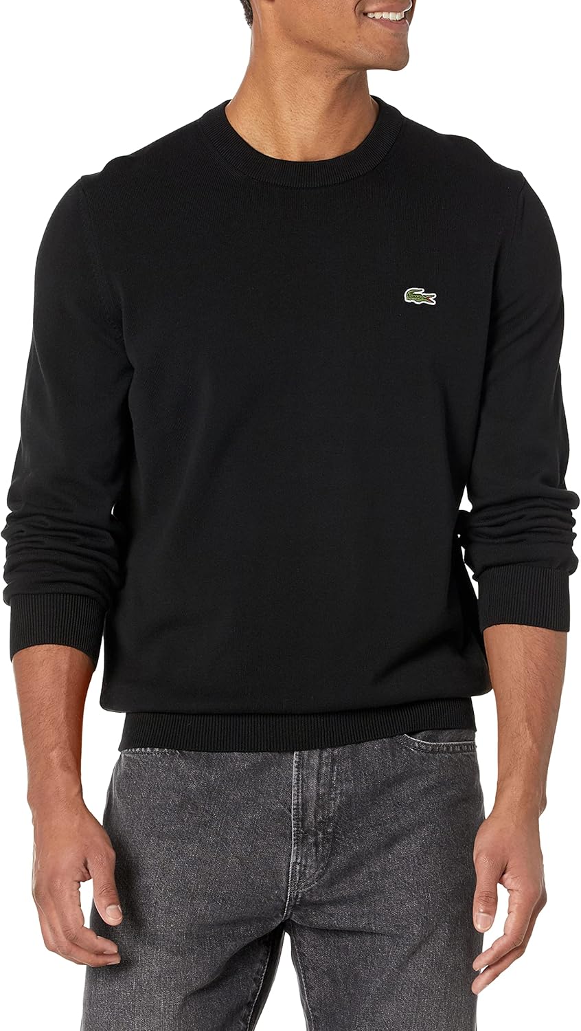 Pull Sweats Homme Lacoste Men s Long Sleeve Crew Neck Regular Fit Sweater Sithimy