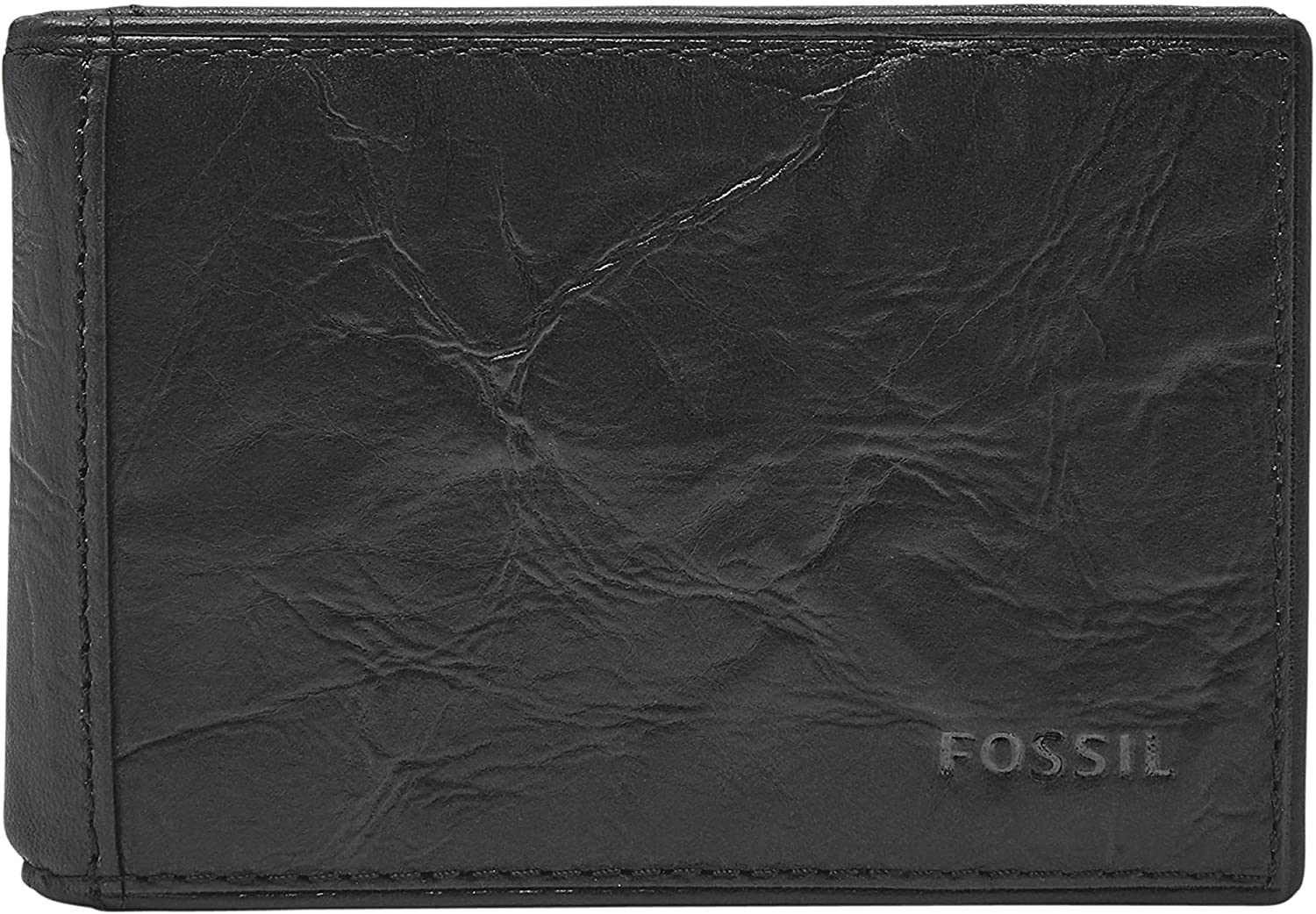 Fossil Men's Leather Slim Minimalist Money Clip Bifold Front Pocket ...