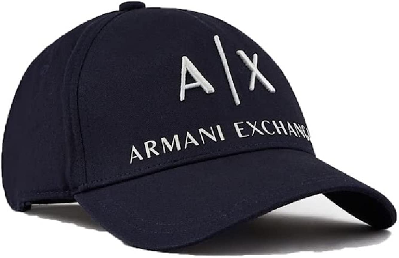 Chapeaux A X ARMANI EXCHANGE Men s Box Logo Cotton Snapback Hat Sithimy