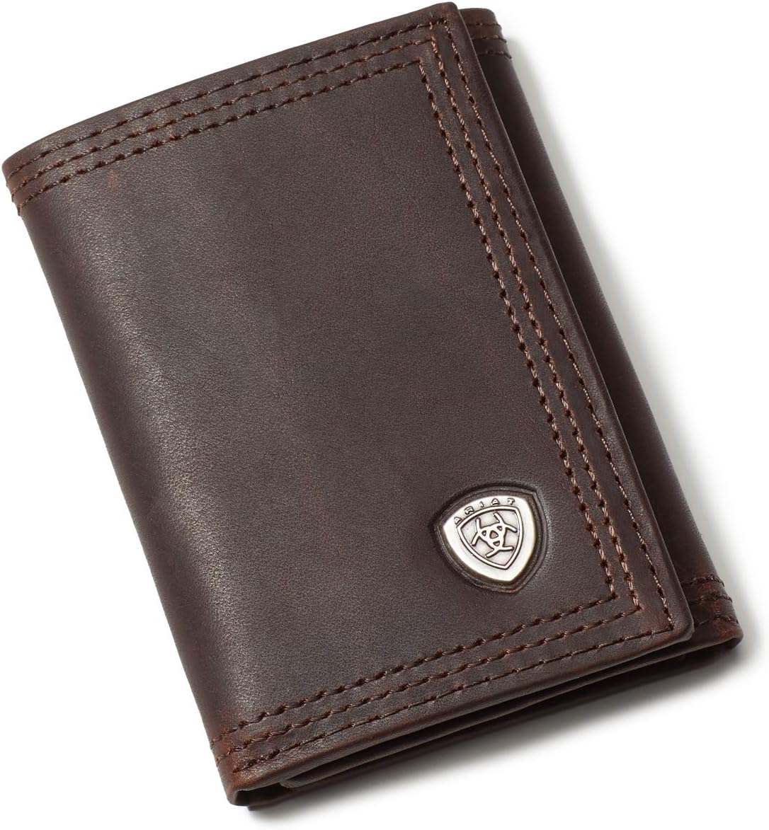 Ariat Men's Rowdy Trifold Copper Wallet - Sithimy.com