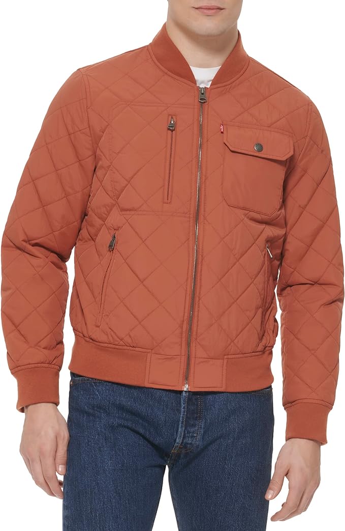 Levi's Men's Diamond Quilted Bomber Jacket - Sithimy.com