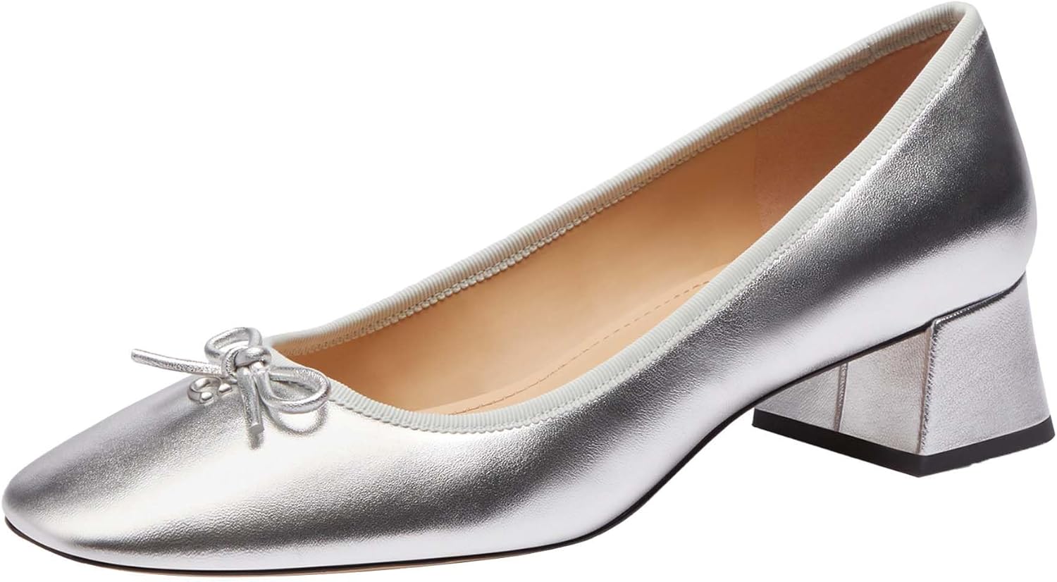 Coach Women's Ava Metallic Leather Ballet Pump - Sithimy.com