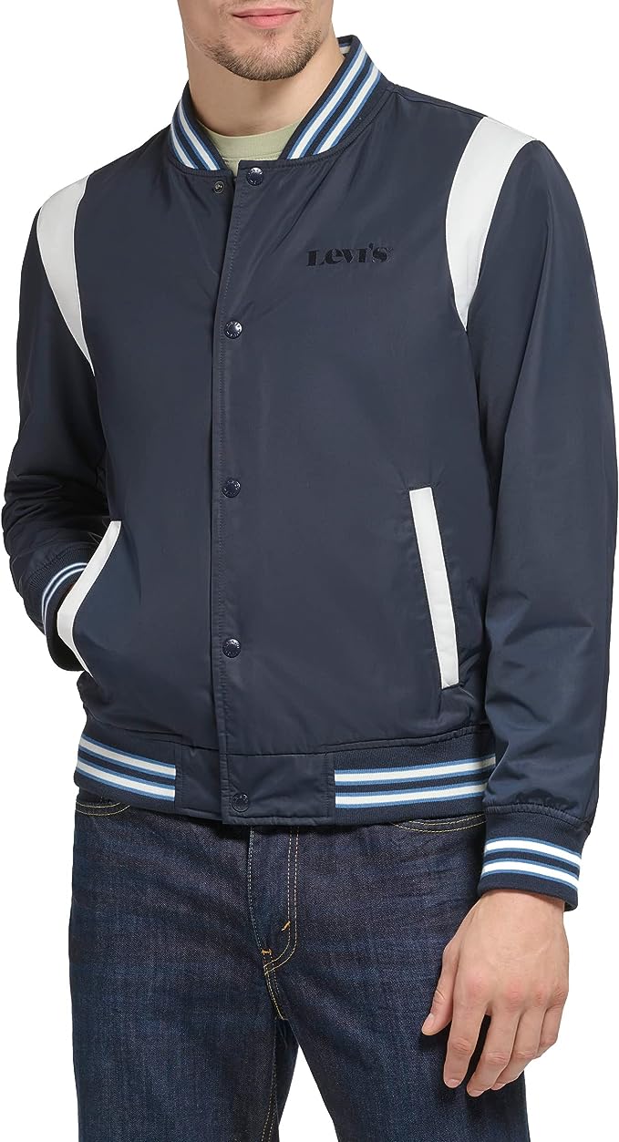 Levi's Men's Colorblock Varsity Bomber Jacket - Sithimy.com
