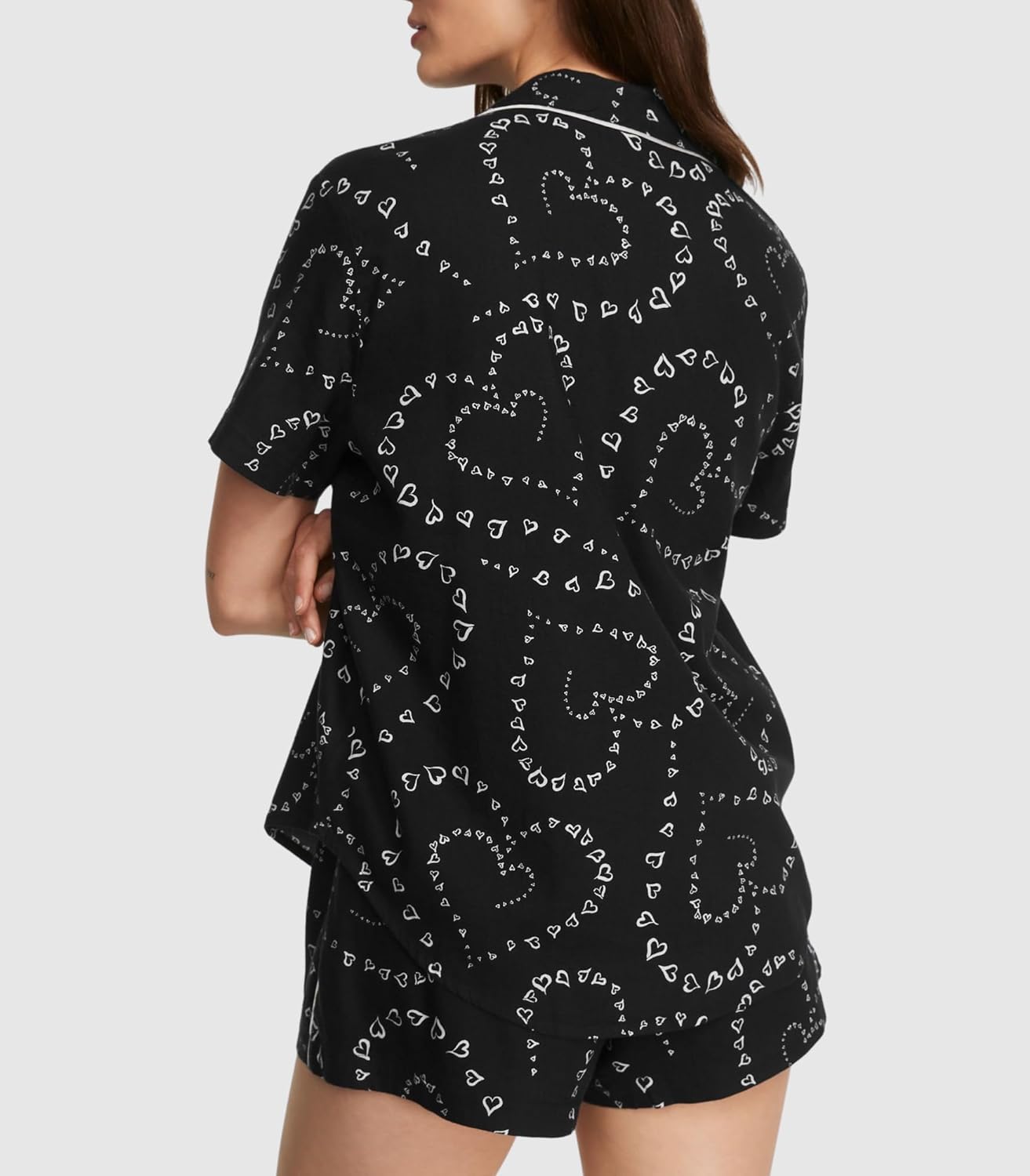 Flannel short pajama set store
