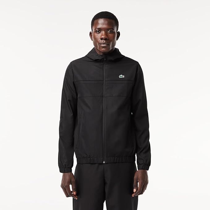 Lacoste Men's Full Zip Up Jacket with Hood - Sithimy.com