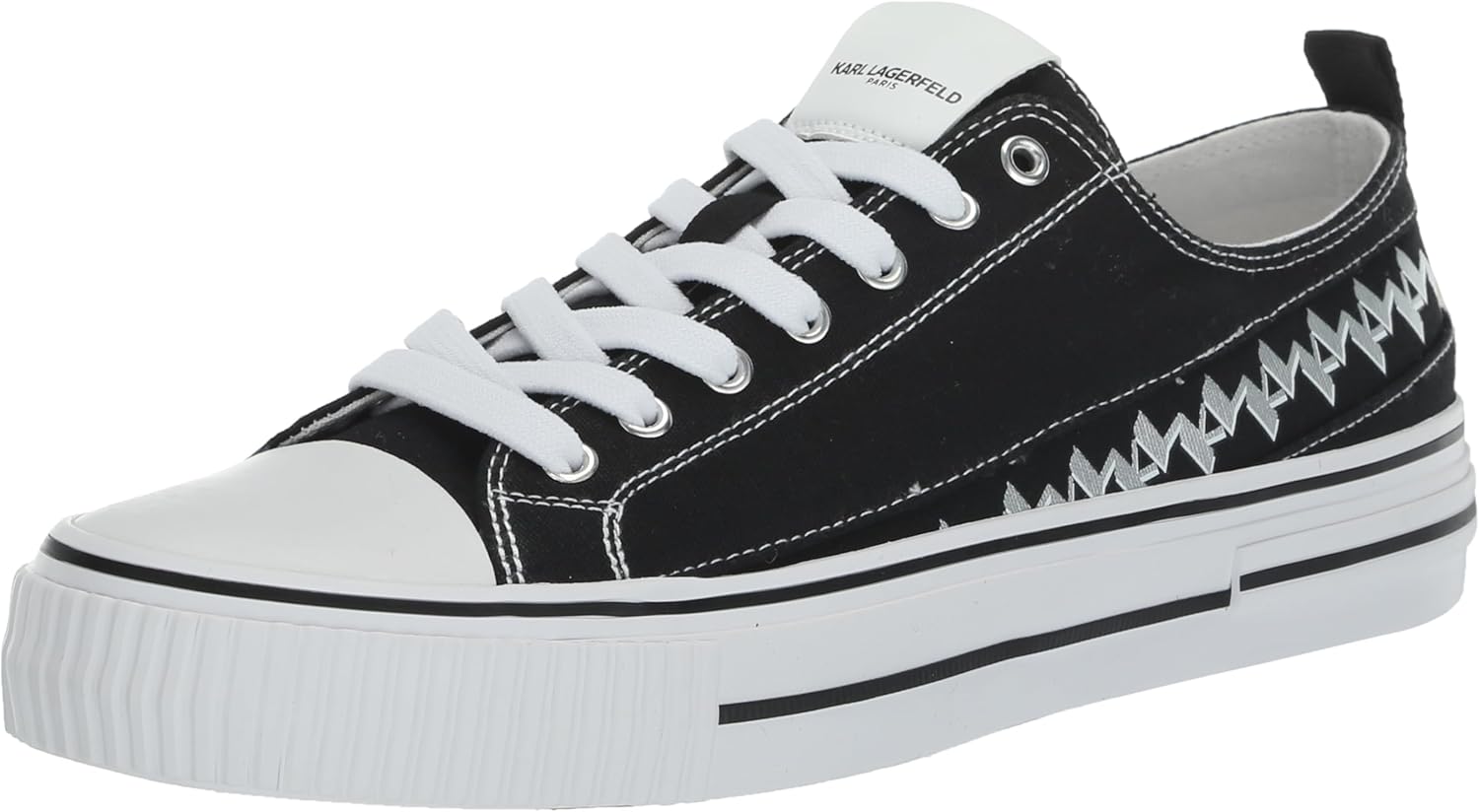 KARL LAGERFELD Men's Cottom Canvas Logo Band Low Top Sneaker - Sithimy.com